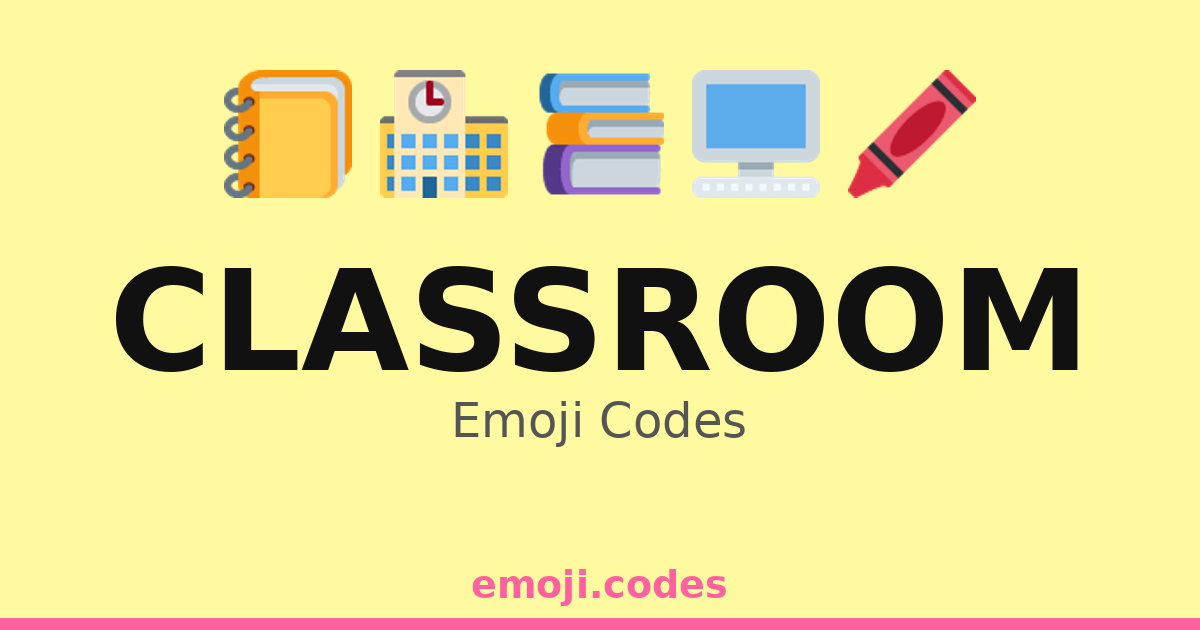 Classroom Emoji Codes 🎒👩‍🏫📚📝 — 324 Combinations to Copy & Paste