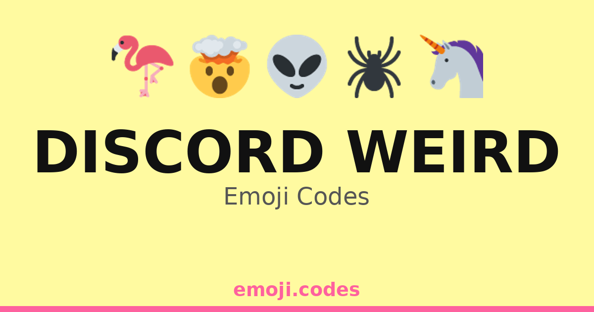 Discord Weird Emoji Codes 🌀👻🧙‍♂️🔮 — 8 Combinations to Copy & Paste