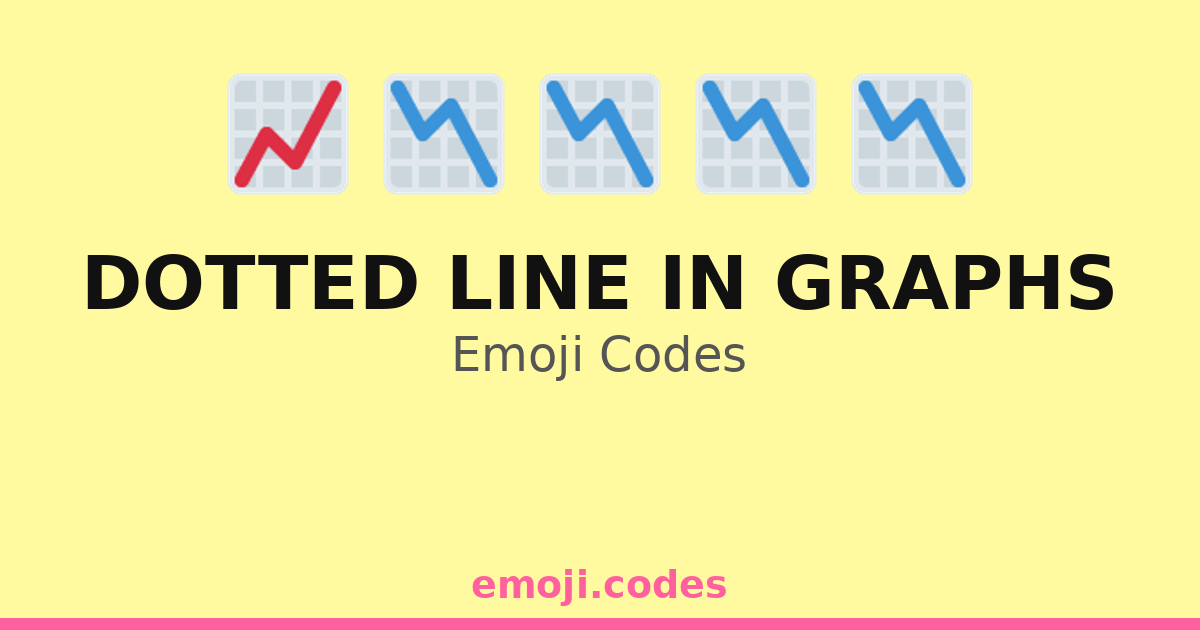 Dotted Line In Graphs Emoji Codes 📈📉📊🔵🔴🔶 — 194 Combinations to Copy & Paste