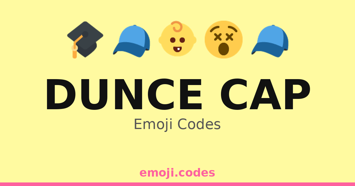 Dunce Cap Emoji Codes 🏴 — 429 Combinations To Copy And Paste 6125