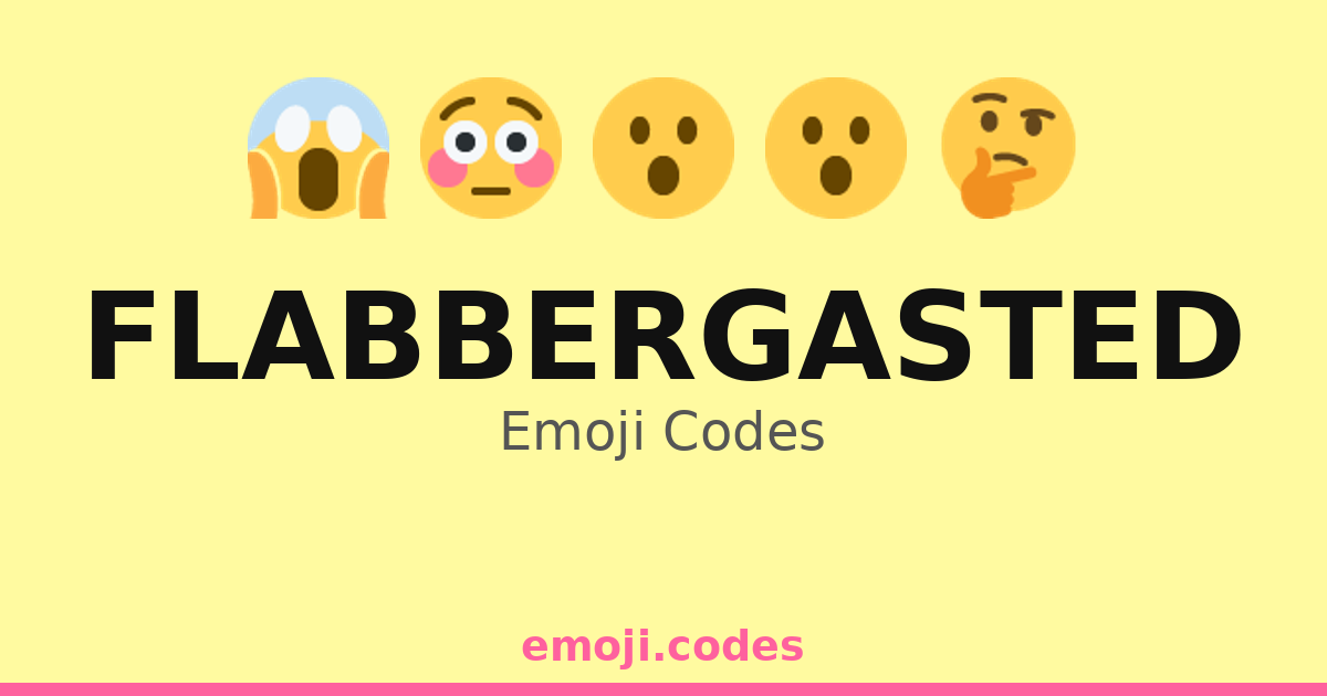 Flabbergasted Emoji Codes 😦 — 500 Combinations to Copy & Paste