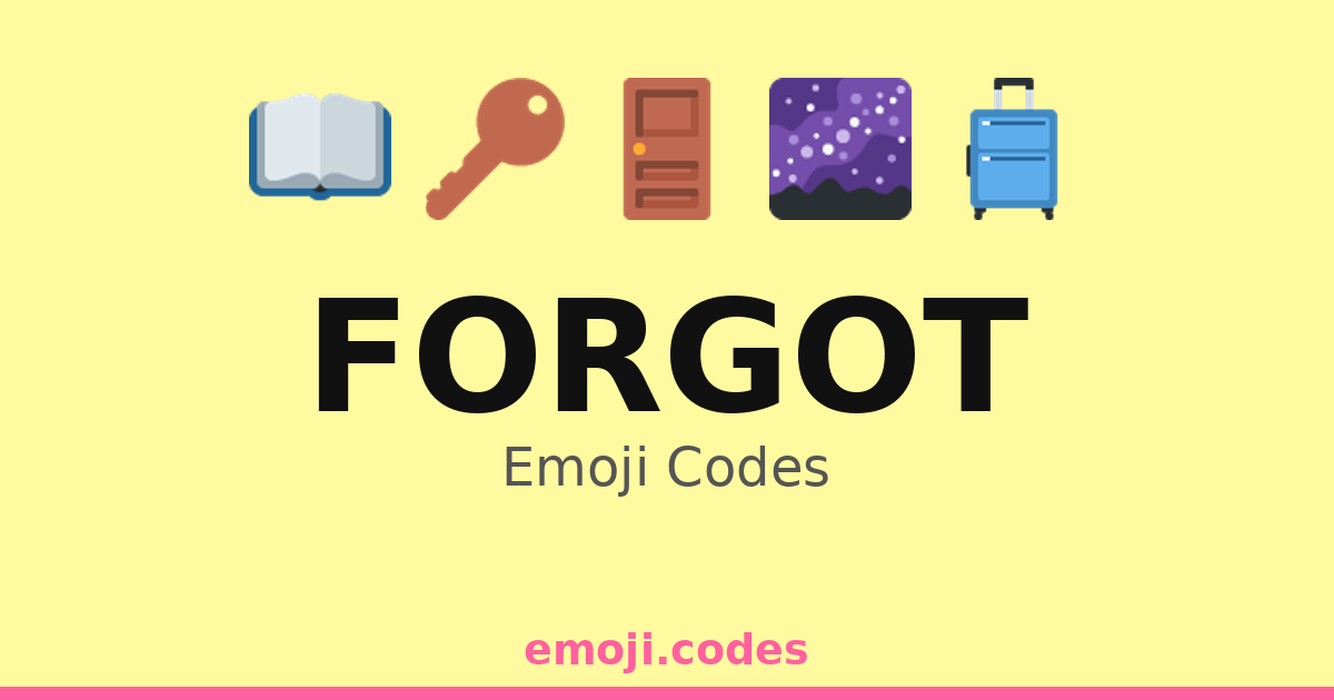 Forgot Emoji Codes 🌌💭💔 — 194 Combinations to Copy & Paste