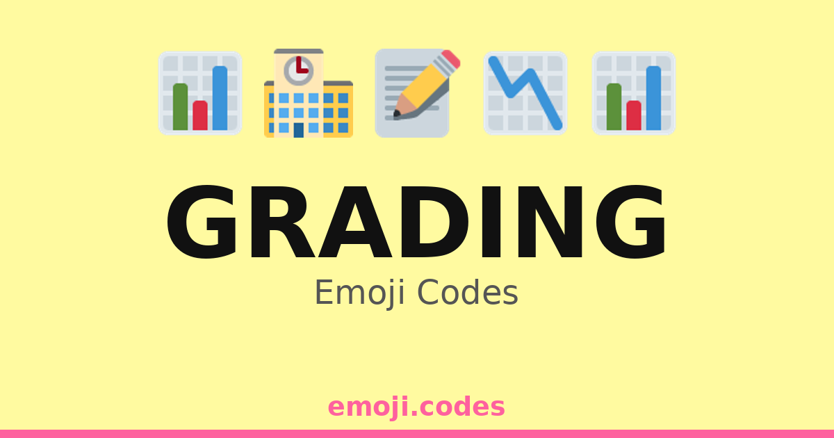 Grading Emoji Codes 🎓📚📖 — 272 Combinations to Copy & Paste