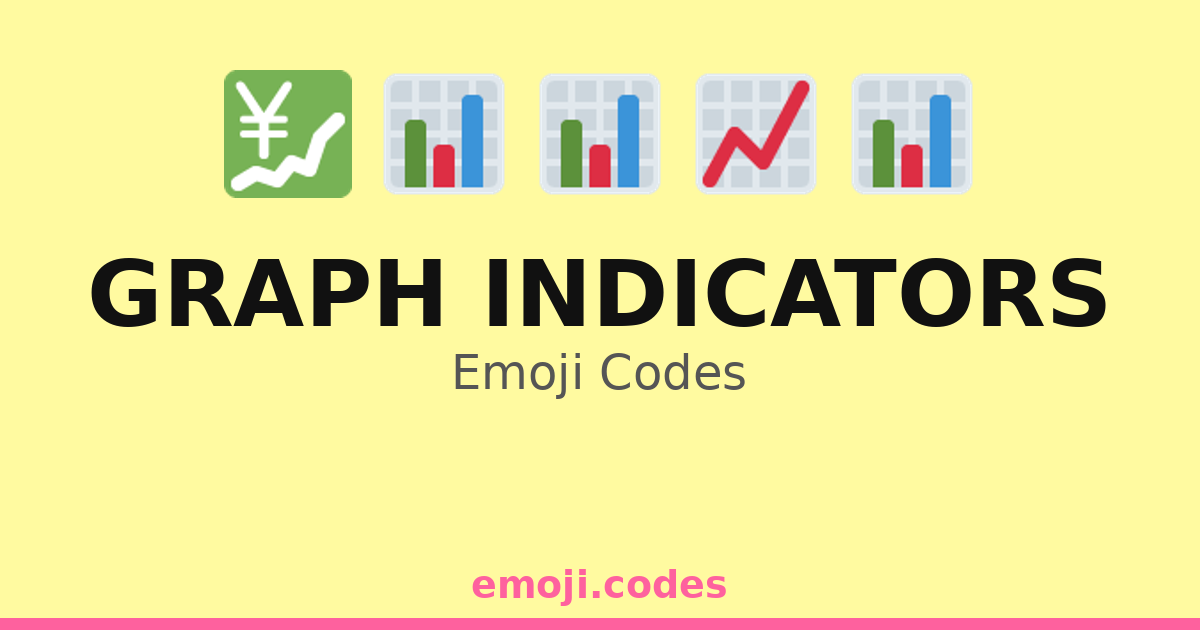 Graph Indicators Emoji Codes 💹📈📊📈 — 145 Combinations to Copy & Paste
