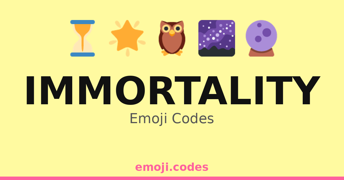 Immortality Emoji Codes 🌈🦋🌸🌿 — 188 Combinations to Copy & Paste