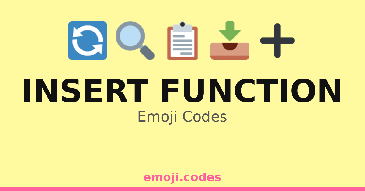 Insert Function Emoji Codes 💻📂📥 — 68 Combinations to Copy & Paste
