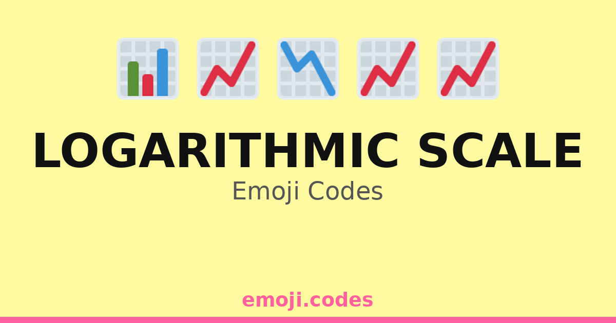 Logarithmic Scale Emoji Codes 📈📉📊📏🔢 — 199 Combinations to Copy & Paste