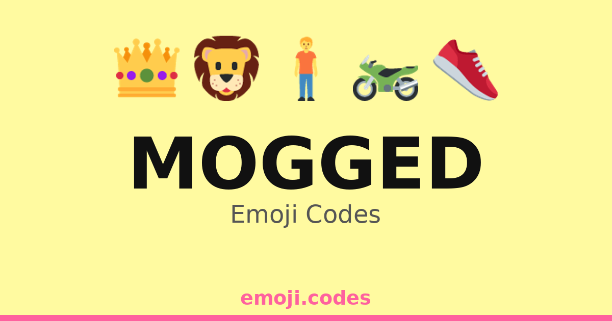 Mogged Emoji Codes 🏍️🏁🏆 — 104 Combinations to Copy & Paste