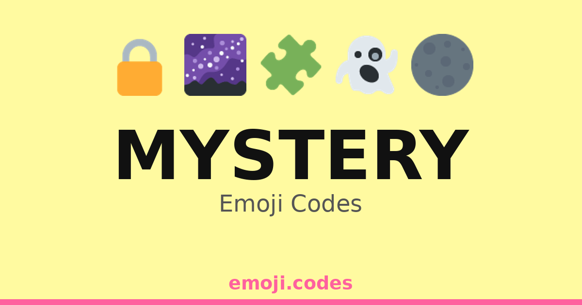 Mystery Emoji Codes 🌌🌑🔮 — 473 Combinations to Copy & Paste