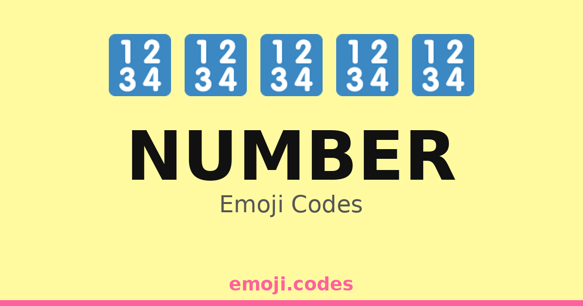 Number Emoji Codes 🔢🏷️ — 161 Combinations to Copy & Paste