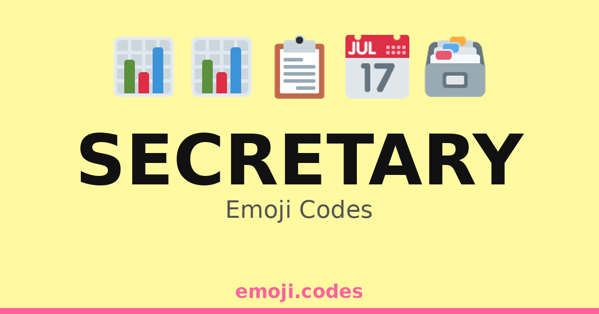 Secretary Emoji Codes 💻🗓️📞📌 — 171 Combinations to Copy & Paste