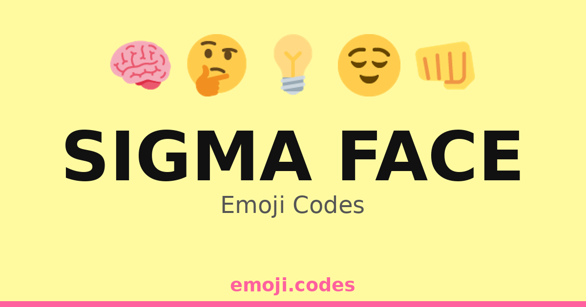 Sigma Face Emoji Codes 👊🚀💥 — 122 Combinations to Copy & Paste