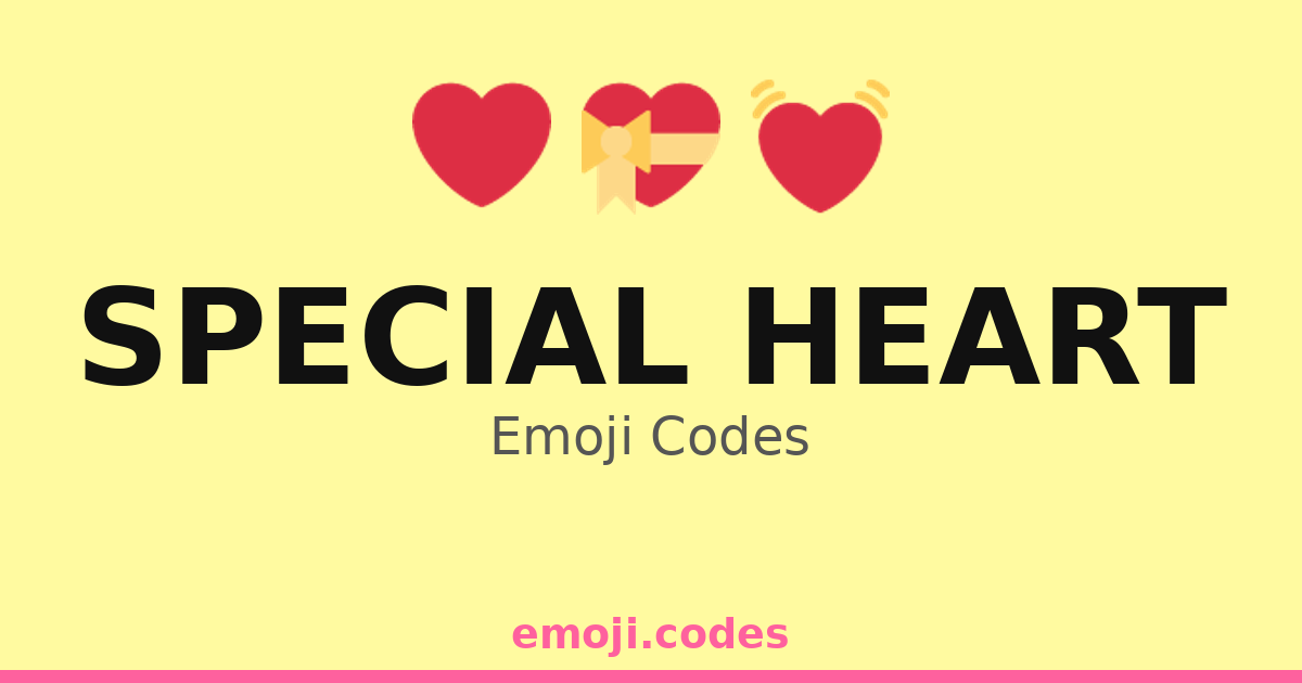 Special Heart Emoji Codes 💓🌸🎶 — 3 Combinations to Copy & Paste