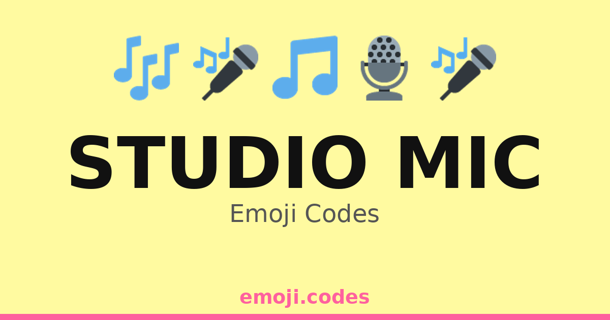Studio Mic Emoji Codes 🎙️🎚️🎛️📻 — 357 Combinations to Copy & Paste