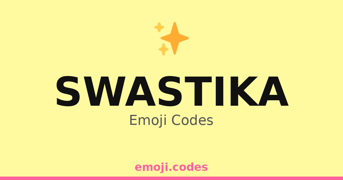 Swastika Emoji Codes 📿 — 366 Combinations to Copy & Paste