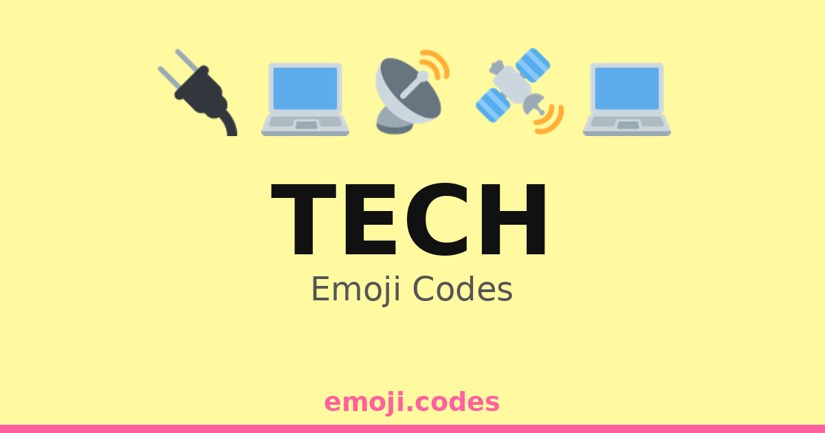 Tech Emoji Codes 💻📲🖱️ — 251 Combinations to Copy & Paste