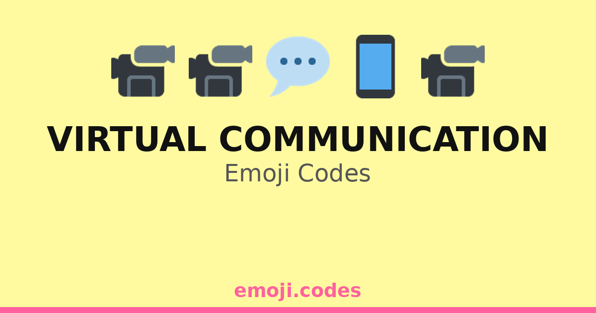 Virtual Communication Emoji Codes 🌍💻📧📡 — 231 Combinations to Copy & Paste