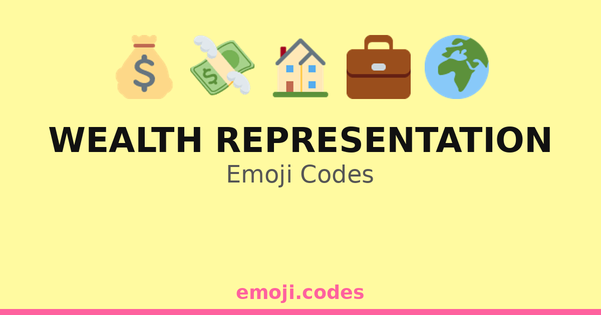 Wealth Representation Emoji Codes 🌍💰🏦 — 69 Combinations to Copy & Paste